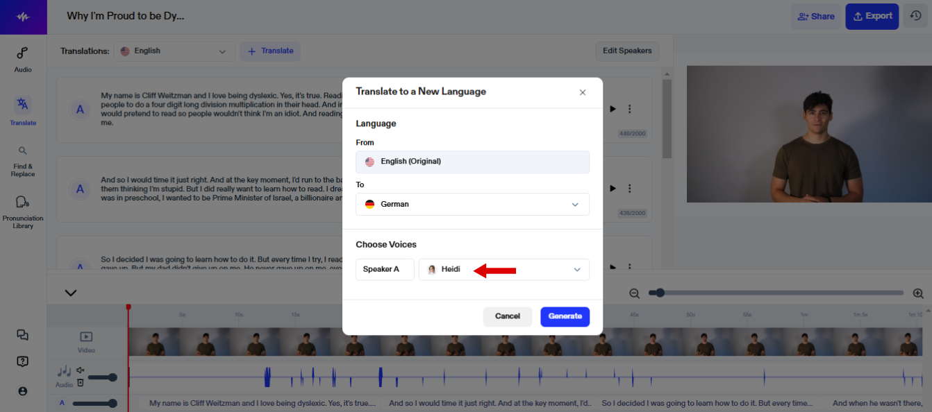 How to Dub a Video in German Using AI Voices | Speechify